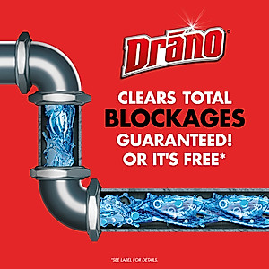 Drano Max Gel Drain Clog Remover and Cleaner for Shower or Sink Drains, 80 oz, 2 pack