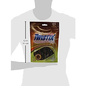 Twistix 5.5-Ounce Dental Chew Treat, Peanut And Carob Flavor, Large