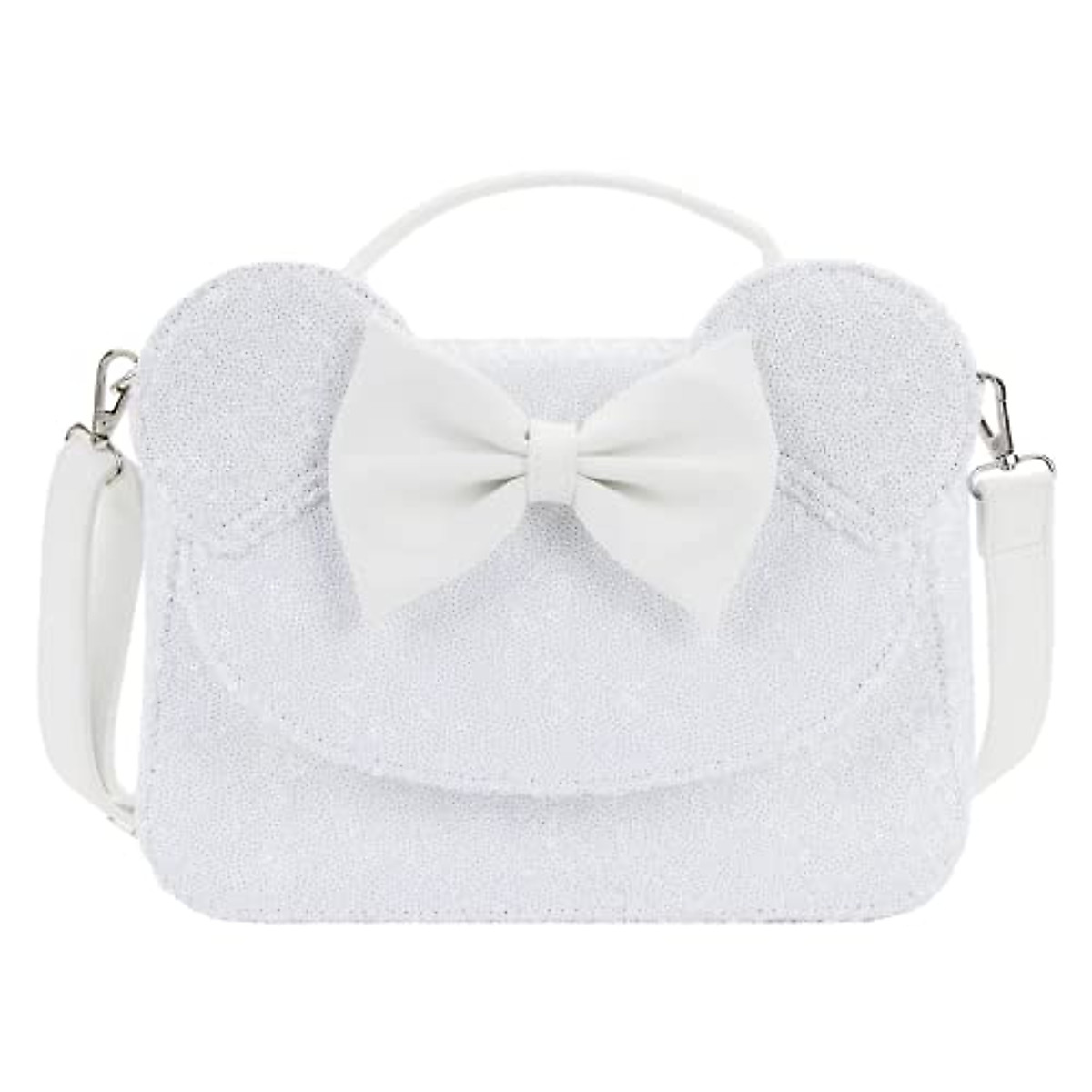 Loungefly Disney Minnie Sequin Wedding Crossbody Bag Minnie Mouse One Size