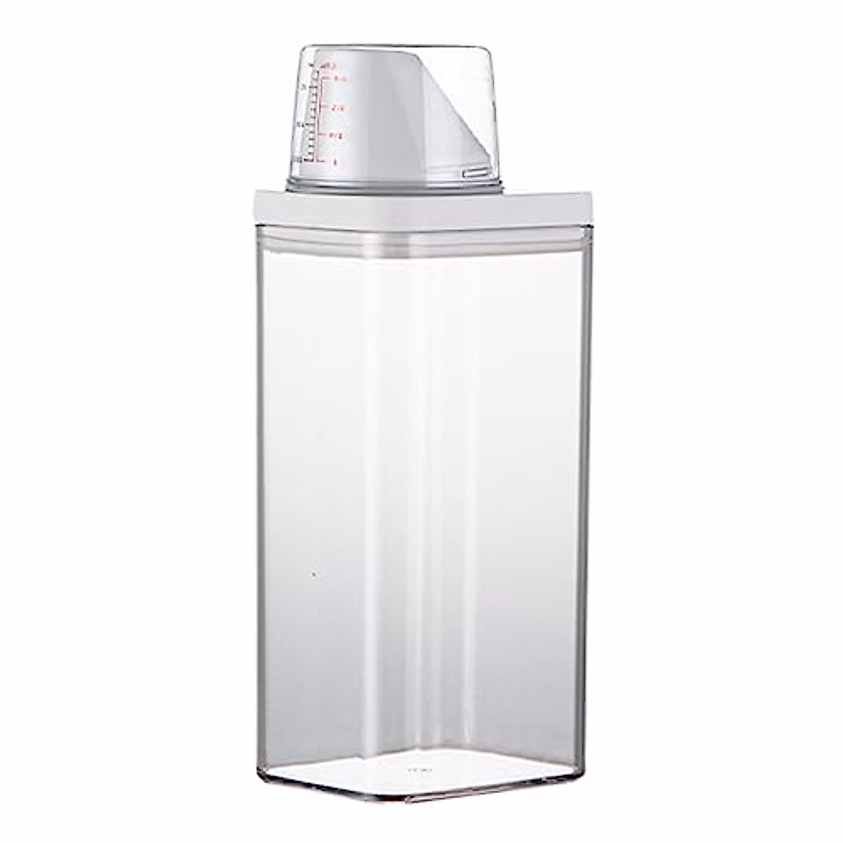 Laundry Detergent Dispenser, Washing Powder Storage Detergent Container with Measuring Cup, Laundry Powder Container Fabric Softener Box, Detergent Dispenser for Bathrooms Toilets