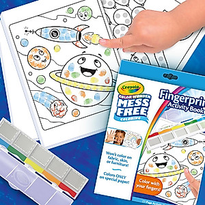 Crayola Color Wonder Mess Free Fingerprint Ink Painting Activity Set, Finger Painting Alternative, Toddler Coloring, Travel Activity, Gift for Toddlers