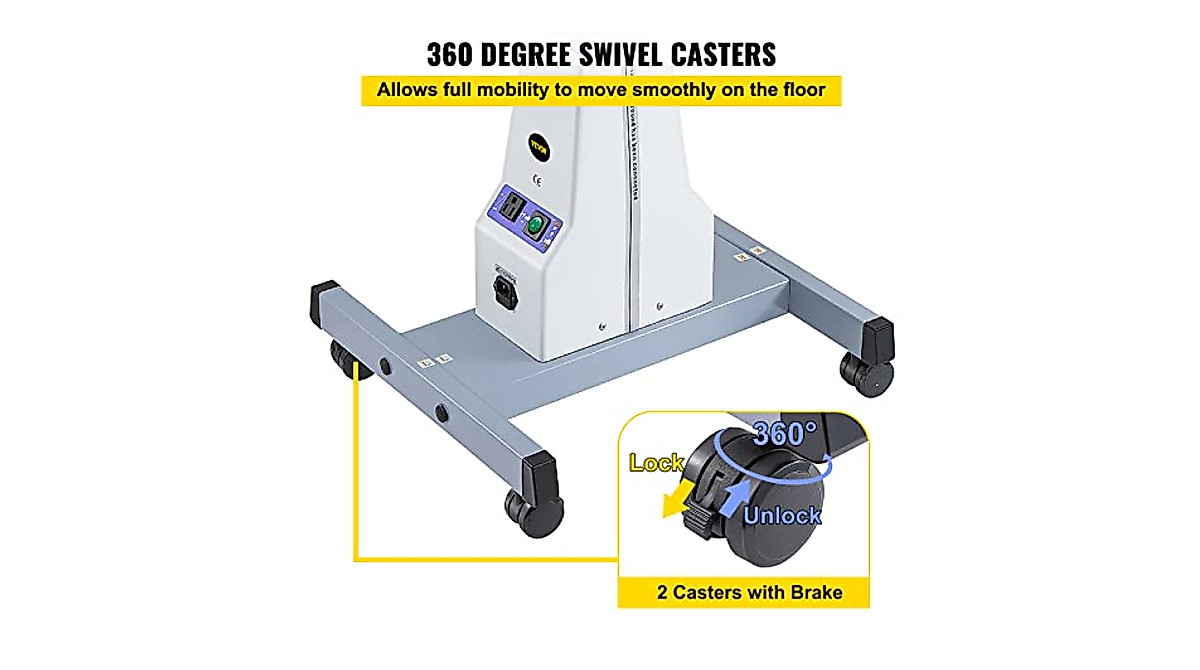 VEVOR Motorized Medical Cart - Adjustable Optical Table