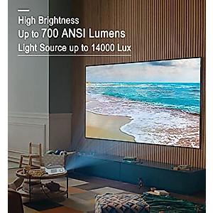 MECOOL KP1 FHD Smart Projector Android 11 Video Projector 700 ANSI Lumens Native 1080P, 240" Display, 2.4G/5G WiFi and Chromecast, UHD Video Home Theater TV Projector