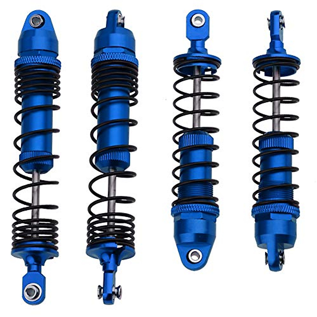 HobbyPark Aluminum Front & Rear Shock Absorber Assembled Full Metal for RC 1/10 Traxxas Slash, Stampede, Rustler, Nitro Slash, Replacement of Parts 5862 3760 3762 (Navy Blue)