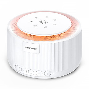 Sound Machine- STYFSCP White Noise Machine with 30 Natural Soothing Sounds 36 Level Volume Light 3 Timer Memory Function, Noise Machine Powered by AC or USB, Sleep Sound Machine for Adults Baby Kids