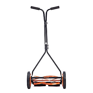 Black+Decker 304-16DB 16-Inch 4-Blade Push Reel Lawn Mower Orange