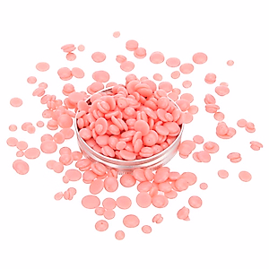 Seribrmo Hard Wax Beans for Face, Underarms, Brazilian, Bikini Hair Remover 10.6 Ounce (Rose)