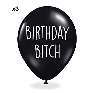 Funny Party Pieces Abusive Birthday Balloons - Pack Of 12 Different Funny Offensive Balloons (For Him)