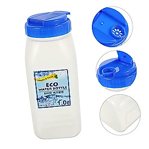 HOMSFOU Korean Style Cold Water Jug Clear Plastic Pitcher Glass Water Bottle Lemon Pitcher Plastic Water with Lid Orange Juice Beverage Pp Adorable Plastic Kettle Wattle Jug Milk Bottle