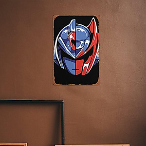 Megaman and Zero Metal Tin Logo Home Coffee Wall Decorative 8x12 inches INCH