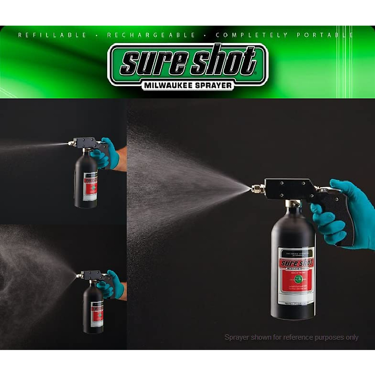 Sureshot A1000R 1 Quart Enameled Steel Sprayer - Lightweight and Portable Compressed Air Sprayer for Oil and Solvent-Based Materials - Made in USA Since 1932