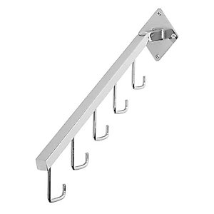 AchmadAnam 18 inch Chrome J-Hook Waterfall Wall Mount - Set of 3