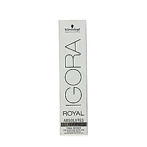SCHWARZKOPF IGORA ROYAL ABSOLUTES SILVER WHITE PERMANENT HAIR DYE 60ml - SLATE GREY by Schwarzkopf