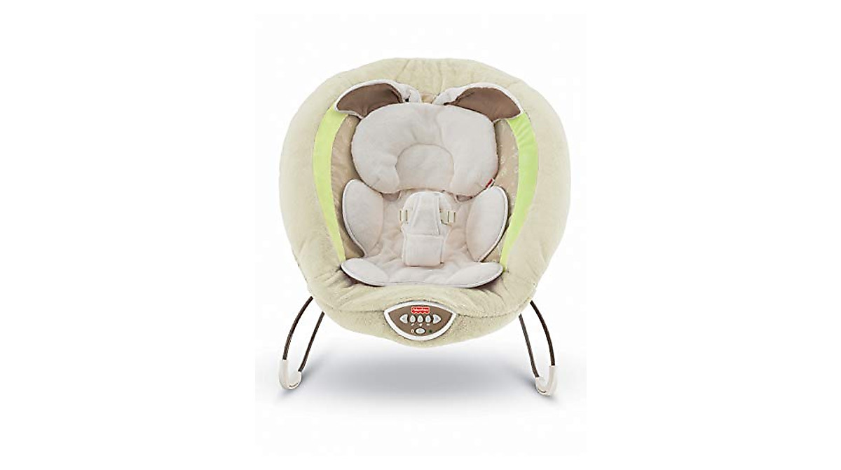 Fisher-Price My Little Snugabunny Deluxe Bouncer - Soothing Baby Seat