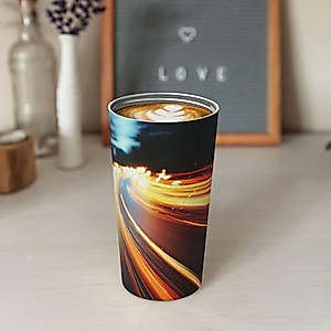 WANGXUEE Abstract Modern Print 500ml Stainless Steel Travel Tumbler Double Wall Vacuum Insulated Coffee Mug