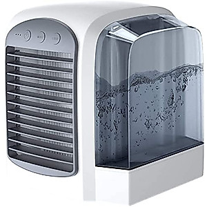 XXY216 Breeze Maxx Air Cooler,Personal Space Mini Evaporative Air Cooler,Portable 3-in-1 Air Cooling Purification Humidifier-for Camping/Home/Office (Grey)