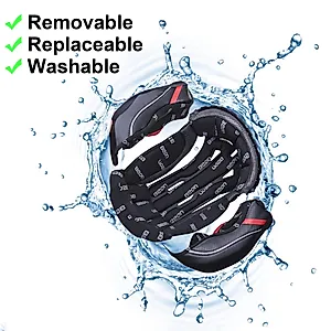 BEON Full Face Motorcycle Helmet, Street Bike Helmet with Clear&Tinted Visors and Multiple Vents, Motocross Casco DOT Approved for Adult Men Women, S-XL (L, Glossy Blue)