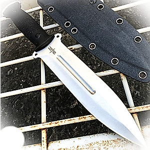 New S-TEC 12" Tactical Full Tang Combat Military Fixed Blade Hunting Knife w/ Sheath Camping Outdoor Pro Tactical Elite Knife BLDA-1046