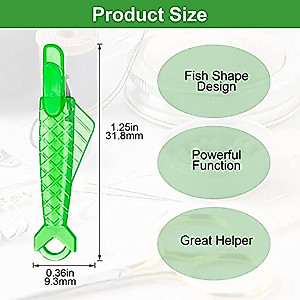 PAGOW Sewing Needle Inserters, Fish Type Needle Threaders for Hand Sewing, Quick Sewing Threader Needle DIY Tool for Small Eyes, Embroidery Floss, Sewing Plastic Wire Loop (1 1/4 Inch)30 PCS