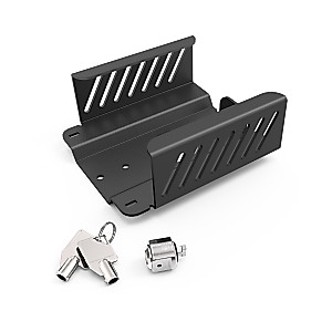 Compulocks Apple TV Security Mount for 4th Gen & 4K (1st-2nd Gen, 2018-2021) - Secure Mount Bracket with Cable Management - Durable Sleek Design Ideal for Home & Office Use - Black