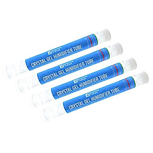 4 Pack Humidor Humidifier Tubes - Keeps Humidity at 70% with PG Infused Gel, Best Value – Each Tube Protects up to 25 Cigars by Essential Values