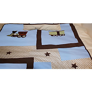 BabyFad Train 9 Piece Baby Crib Bedding Set