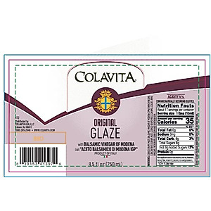 Colavita Balsamic Glaze - Italian Import Squeeze Bottle, Perfect for Enhancing Flavors, 8.5 Fl Oz (Pack of 1)