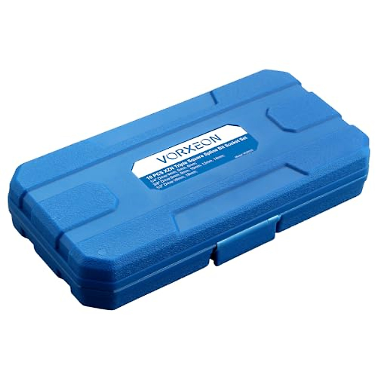 VORXEON 10 Pcs Triple Square Spline Bit Socket Set M4 - M18, S2 Alloy Steel and CR-V XZN Sockets with Storage Case, 1/4” 3/8” 1/2” Drive
