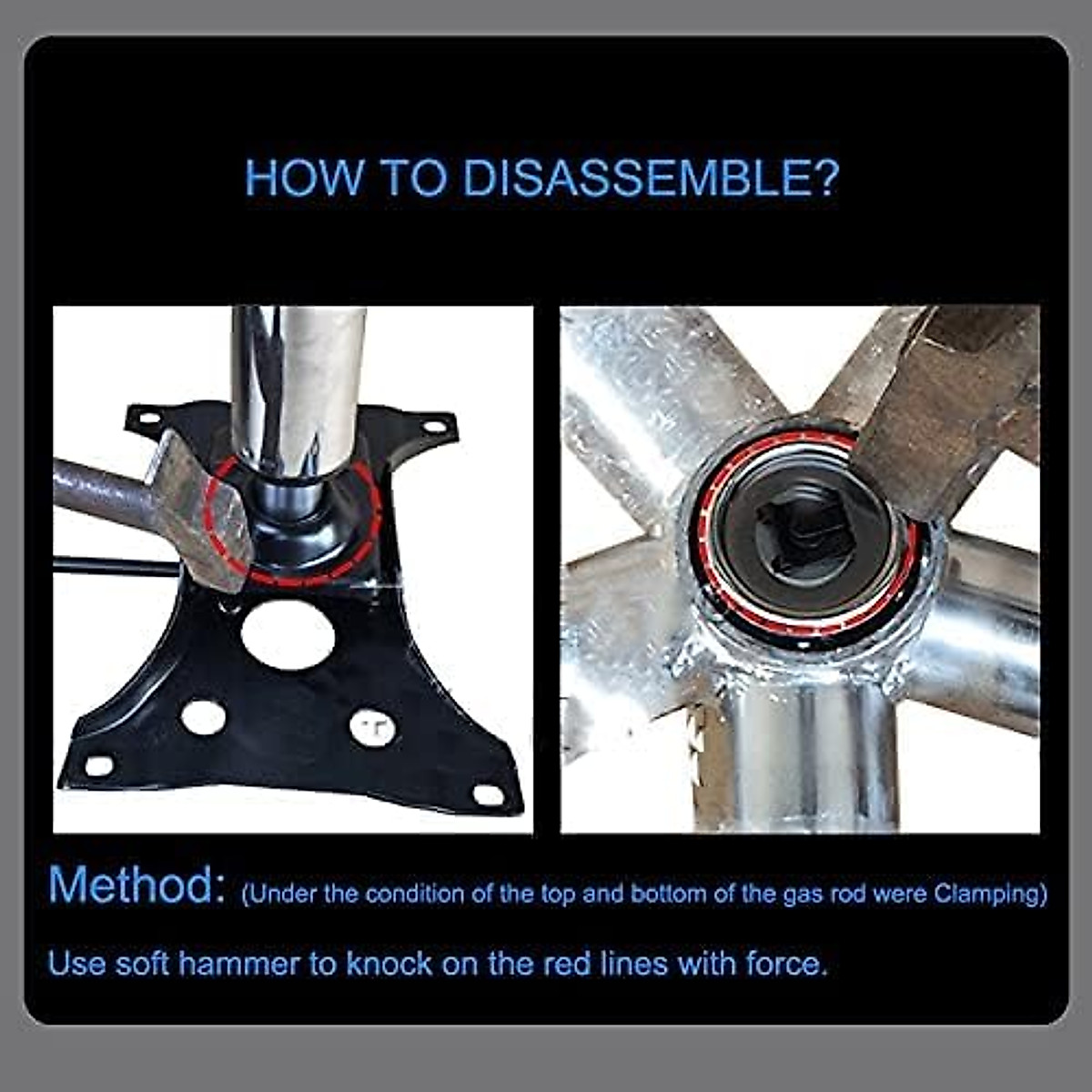 Mcdoofly Drafting Stool Bar Stool Gas Lift Cylinder Replacement Part,Tall Heavy Duty Hydraulic Pneumatic Piston for Drafting Chair(Size:18”- 28” Long)