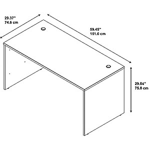 Bush Business Furniture Series C Elite 60W x 30D Desk Shell in Mocha Cherry (WC12931)