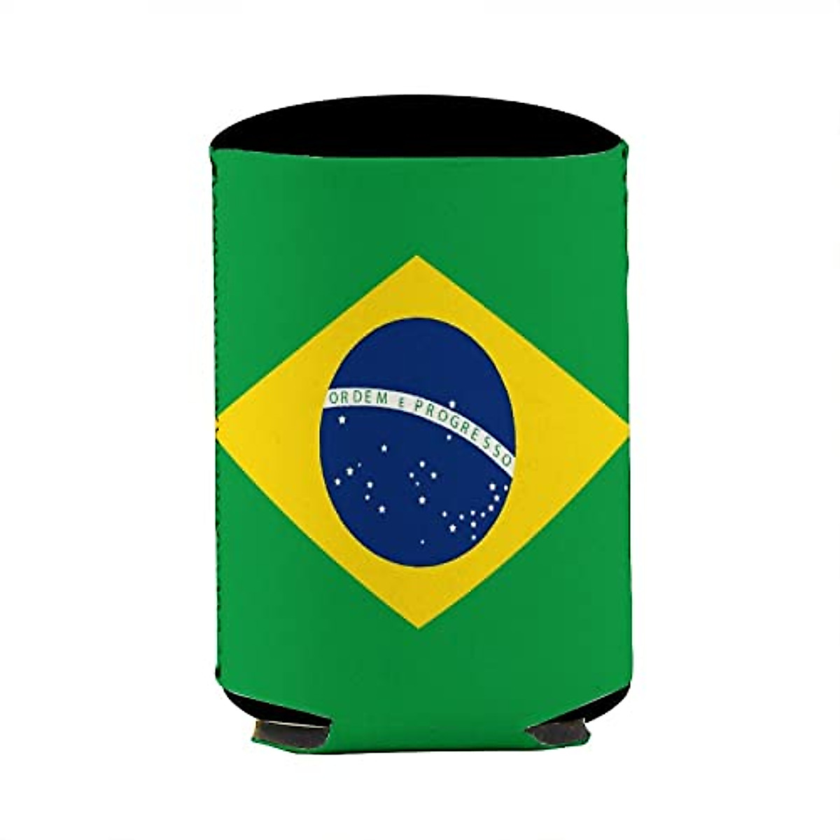 2 PCS Brazilian Flag Can Cooler Party Gift Beer Drink Coolers Coolies