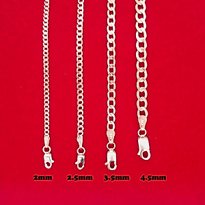 Real 10k Yellow Gold Hollow C-Link Men and Women Bracelet/Anklet 4.5 mm (9)