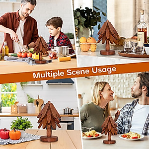 Tree Coasters, Wooden Trivets for Hot Dishes - Set of 3 for Easy Storage - Suited for Hots/Pans/Bowl/Teapot/Hot Holders - Multifunctional Ornaments