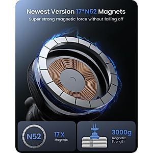 OQTIQ Compatible for MagSafe Car Mount [Larger Size Suction Cup for Dash], Magnetic Phone Mount for Car Dashboard Car Holder Fit for iPhone14 13 12 Pro Max Mini MagSafe Case