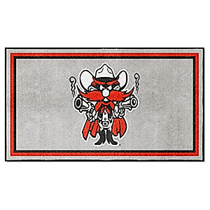 FANMATS 36585 Texas Tech Red Raiders 3ft. x 5ft. Plush Area Rug