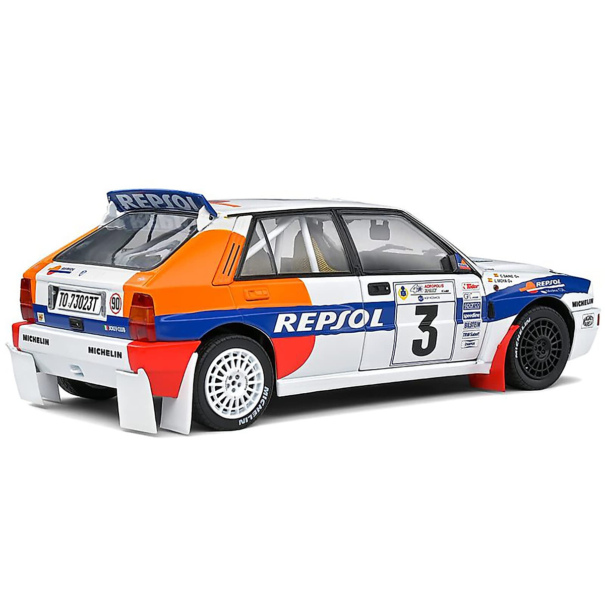 Lancia Delta HF Integrale #3 "Acropolis Rally (1993) "Competition Series 1/18 Diecast Model Car by Solido S1807802