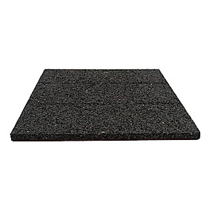 4PCS Outdoor Rubber Tiles Gym Floor Sports Deck Backyard Play Area Flooring Mat Safety Rubber Paver for Playground Home Gym Heavy Workout Equipment Flooring Indoor and Outdoor