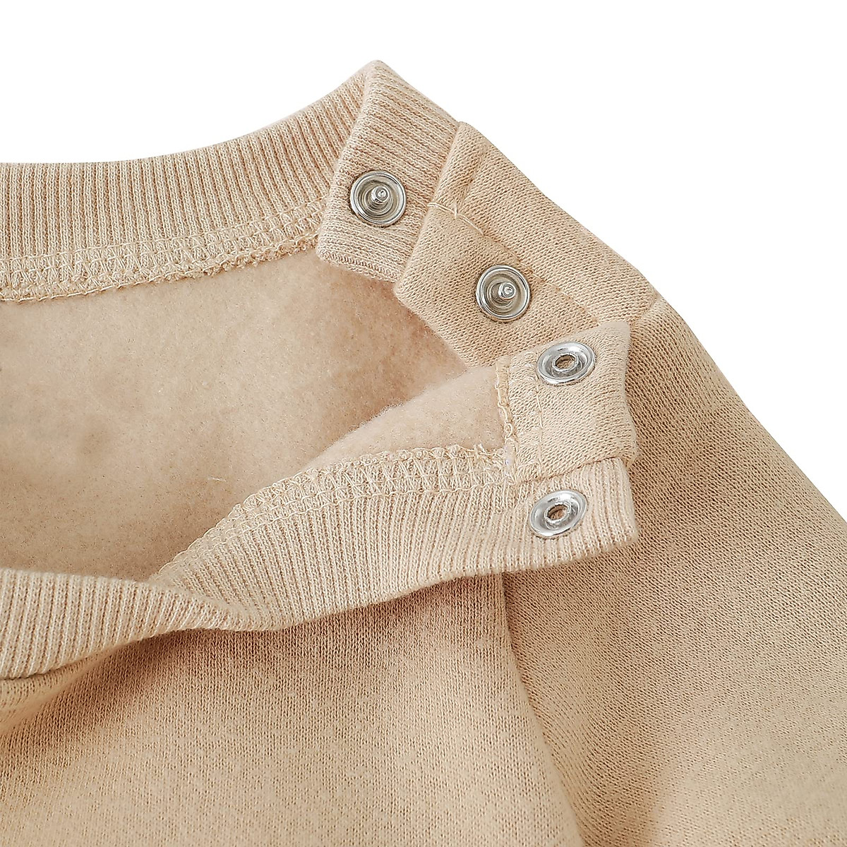 SOBOWO 5t Sweatsuits Toddler Boy Sweatshirt Baby Boys Winter Clothes Long Sleeve Pullover Sweatshirt Pants 2Pcs Kids Winter Outfits Set (Beige, 4-5T)