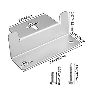 WMYCONGCONG 8 Pack Solar Panel Mounting Bracket with Nuts and Bolts Aluminum Z Brackets Roof Solar Panels Bracket for RV Roof Boat Wall Off Grid Installation