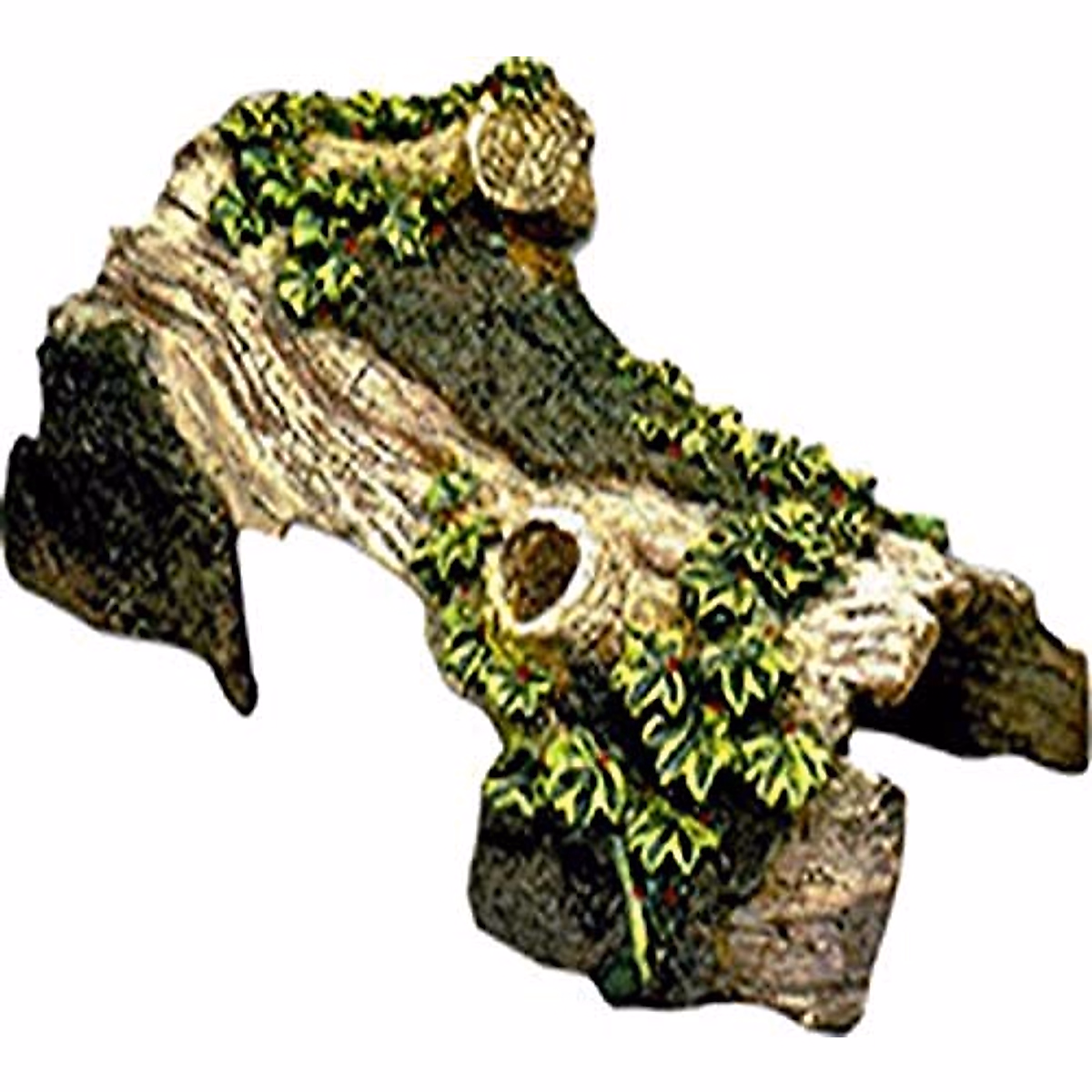 Reptile Café Bent Log Hide-Away Reptile Tank Décor, Small