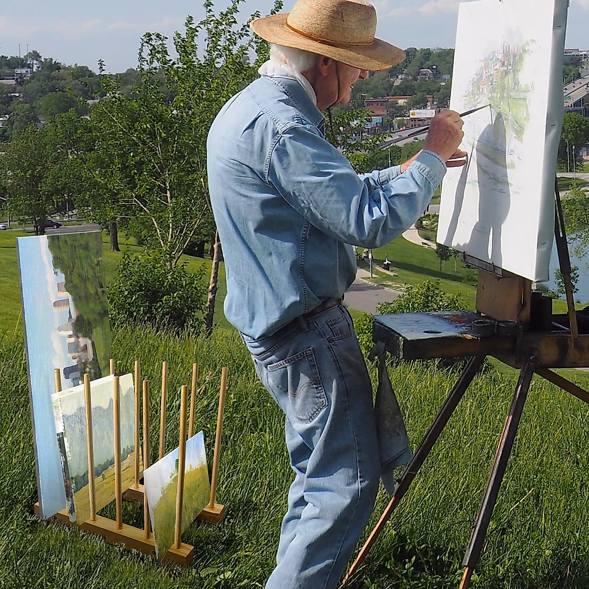 Fumingpal Art Storage Rack - 13.3 Inch Canvas Print Rack, Canvas Storage Rack, Drying Rack Art, Art Storage for Posters, Artwork, Prints, Canvas, Panels, Galleries, Studios & Storage