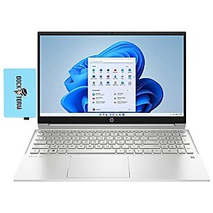 HP Newest Pavilion 15.6" FHD IPS Home & Business Laptop 12th Gen (Intel i7-1255U 10-Core, 16GB RAM, 512GB SSD, Intel Iris Xe, WiFi 6, Bluetooth 5.2, Webcam, Win 11 Home) with Hub
