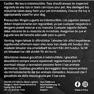 Playology Dual Layer Ring Toy for Medium Dogs up to 50lbs | Engaging All-Natural Beef Scented Durable Dog Chew Toy for Power Chewers, Easy to Clean, Interactive & Non-Toxic