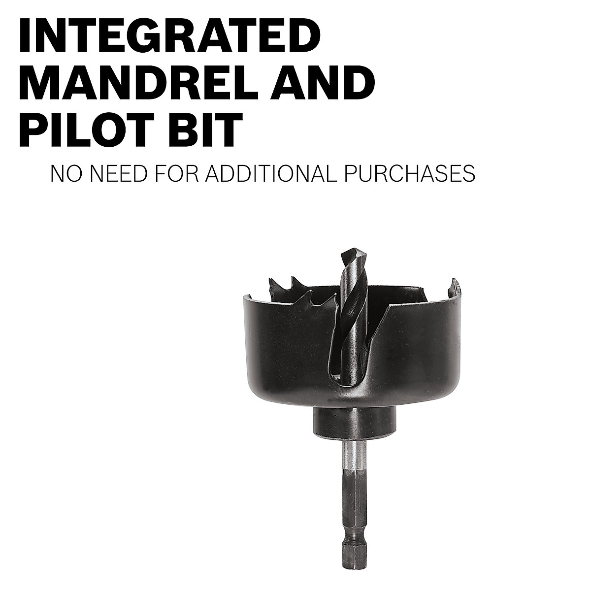 BOSCH HCS100 1 in. Edge Wood Hole Saw with Arbor