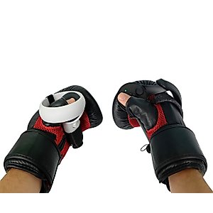 DeadEyeVR Ultimate Boxing Gloves - VR Boxing Mitts Controller Accessory for Thrill of The Fight FitXR BoxVR - Rift S, Oculus Quest 2, Index