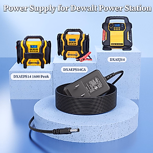 DONYOIE Charger for Dewalt DXAEPS14 DXAEPS14CA 1600 1400 011-2070-4 Peak Jump Starter Power Cord AC Adapter UL Listed DC Adaptor Supply