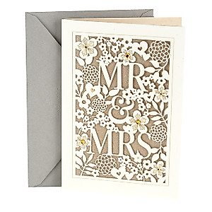 Hallmark Wedding Card (Mr. & Mrs.)