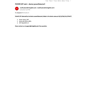 Risinglink Power Failure Alarm, Power Failure Detector, with Email, Text Message, and Audio Alerts(2nd Generation)