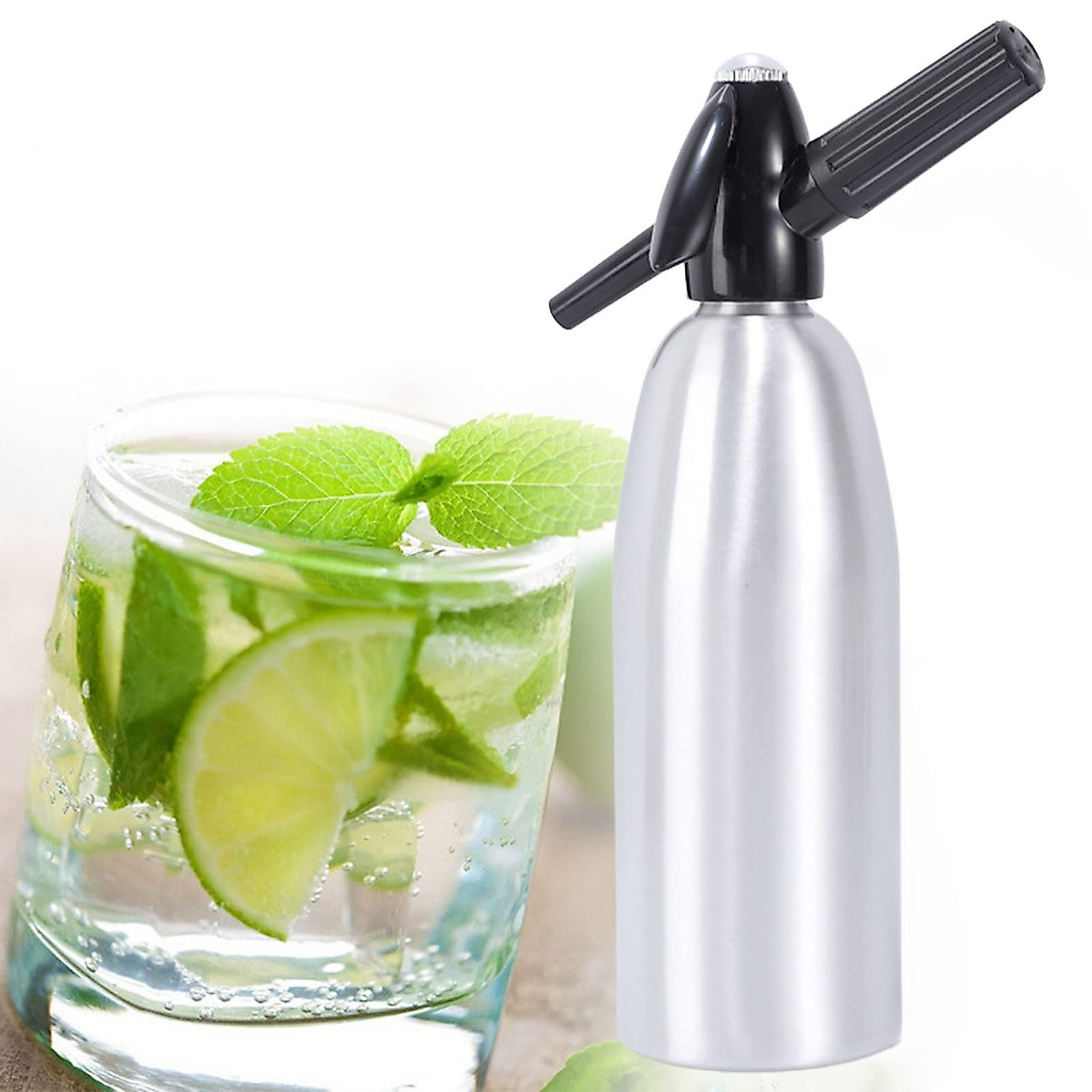 Soda Water Maker, Sparkling Water Maker, Seltzer Water Maker, Soda Siphon Bottle, Soda Machines For Home Kitchen Bar Party, For Making Carbonating Beverages