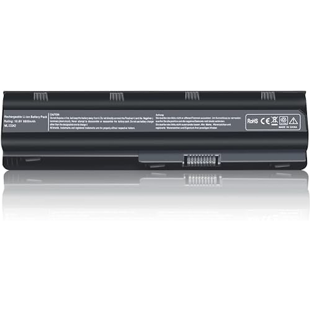 593553-001 CQ42 MU06 Laptop Battery Replacement for HP Spare 593554-001 593550-001 593562-001 G62 Pavilion G6 G7 DV7 HSTNN-LB0W Presario CQ56 CQ57 CQ62, Compatible with HP MU09 (10.8V 8800mAh 9-Cell)